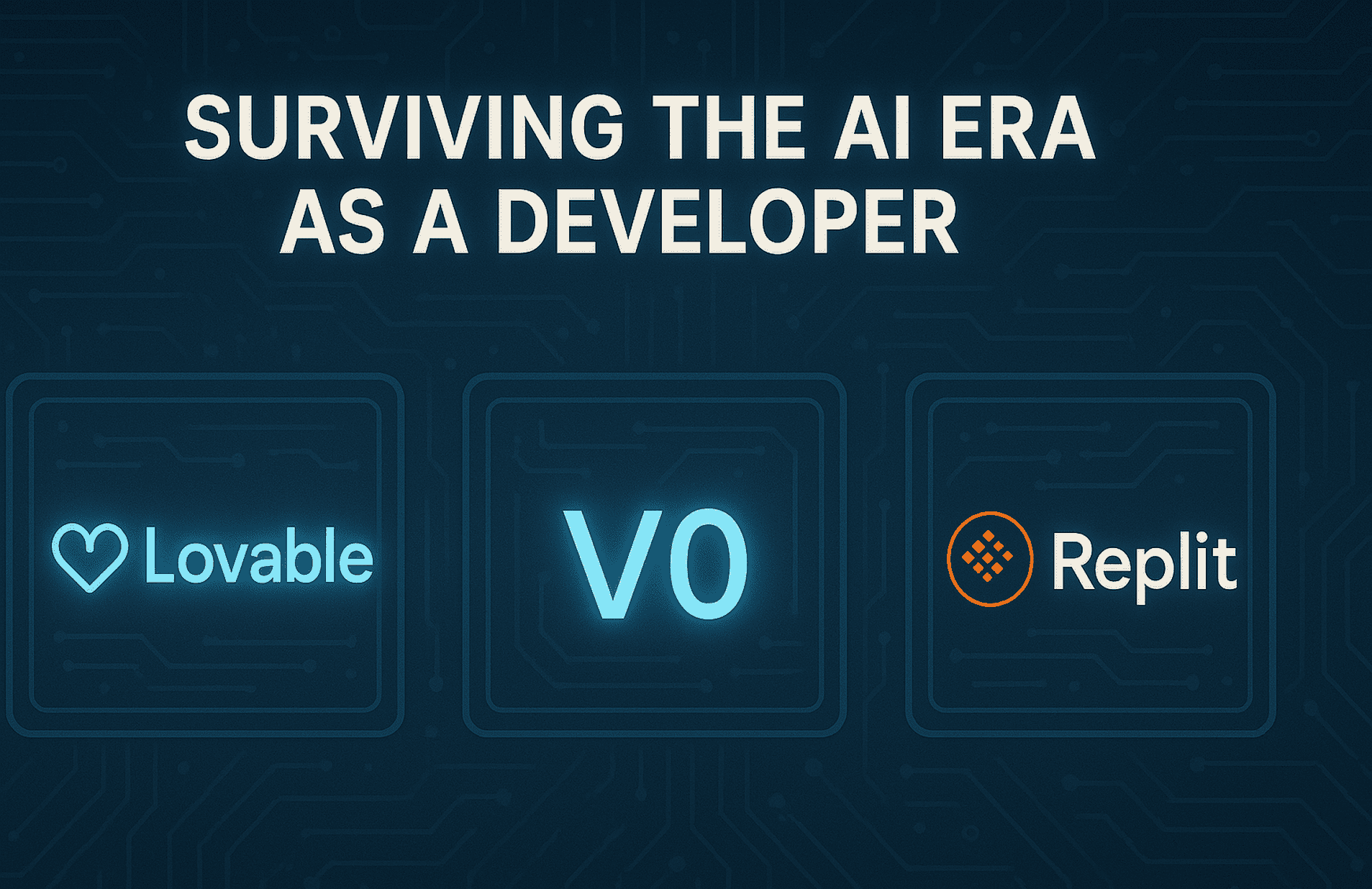 How to Survive as a Developer in the AI Era of V0, Lovable & Replit | Jignesh's Blog