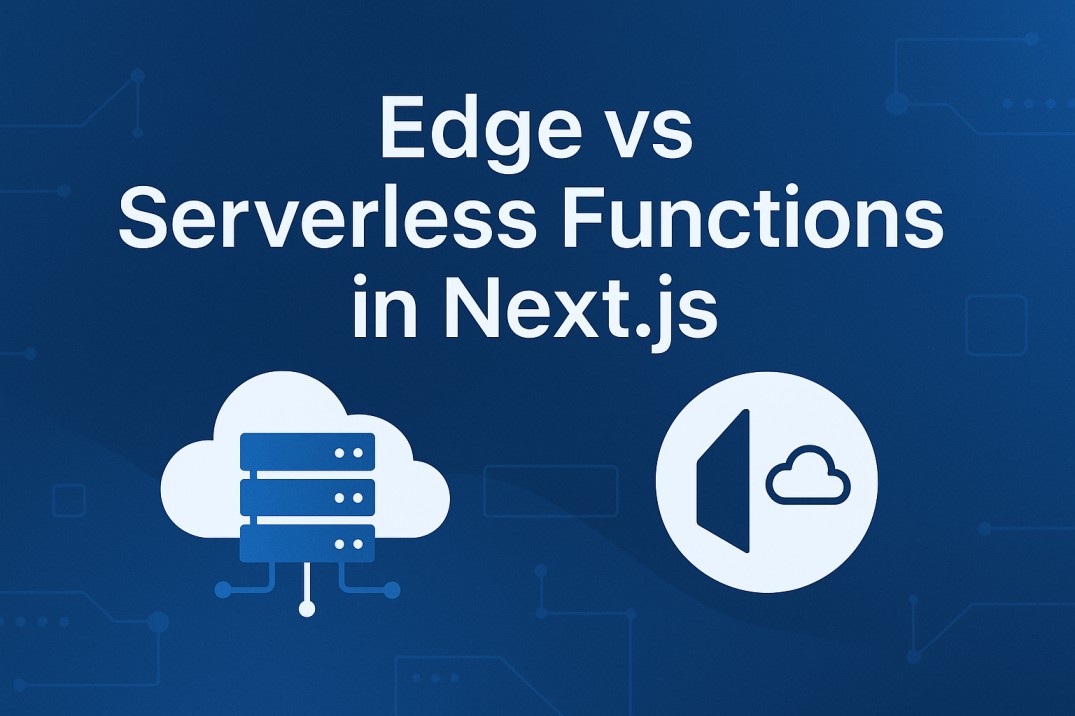 Edge vs Serverless Functions in Next js What to Use and When